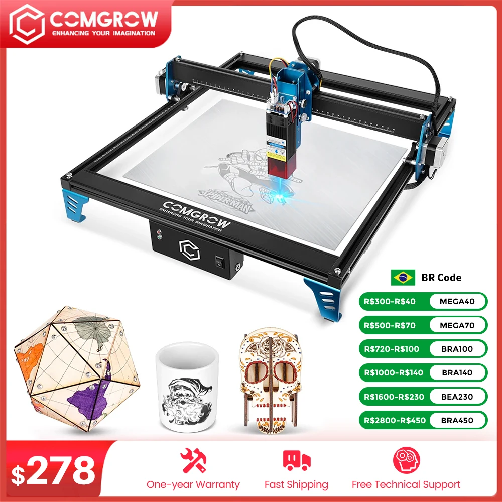 COMGROW-High-precision-Laser-Cutting-Engraving-Machine-40-48W-FAC-CNC ...