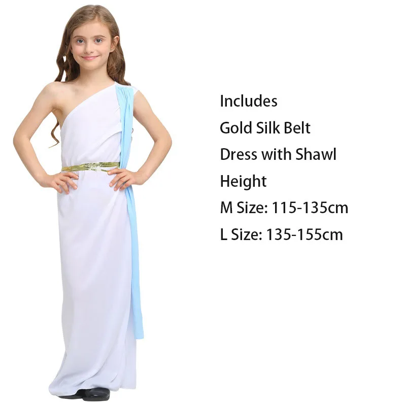 Vestido largo de Reina griega para niños, disfraces de diosa romana para adultos, hombres ...