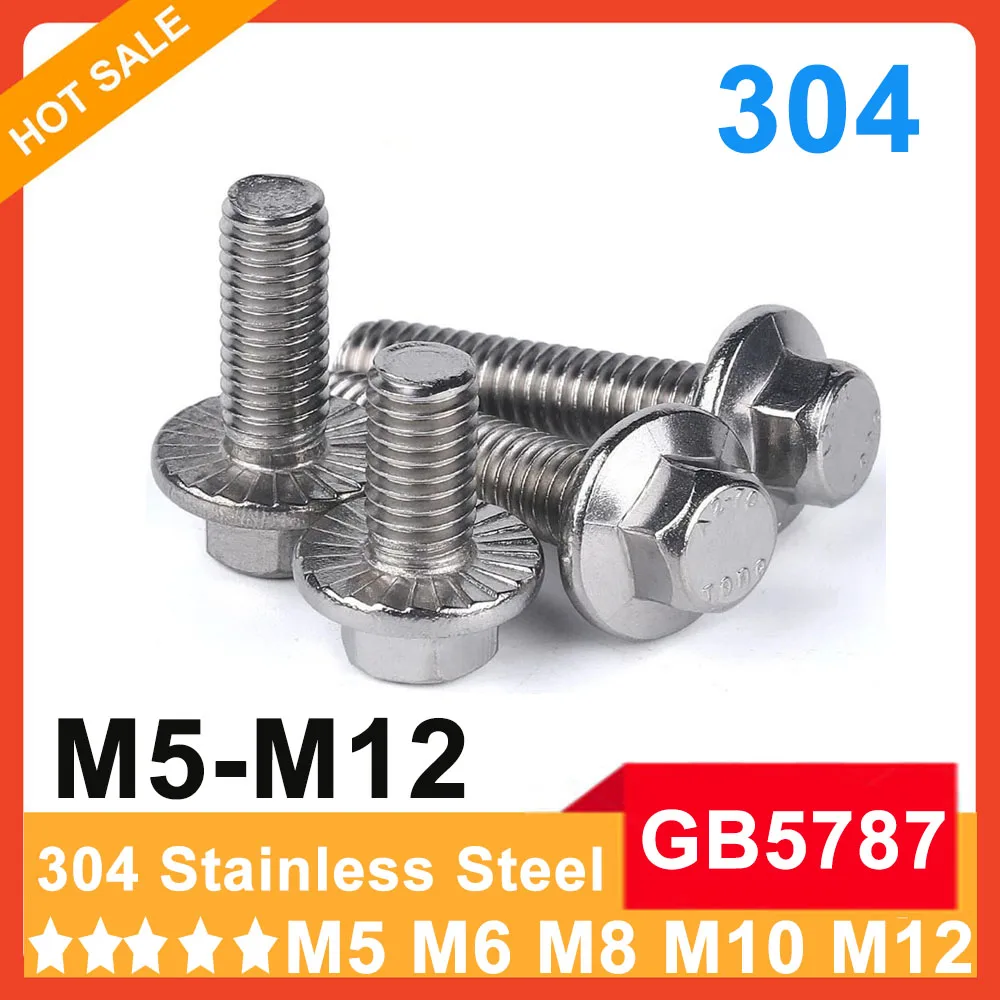 1-10pc-M5-M6-M8-M10-M12-GB5787-304-Stainless-Steel-Concave-Hexagonal ...