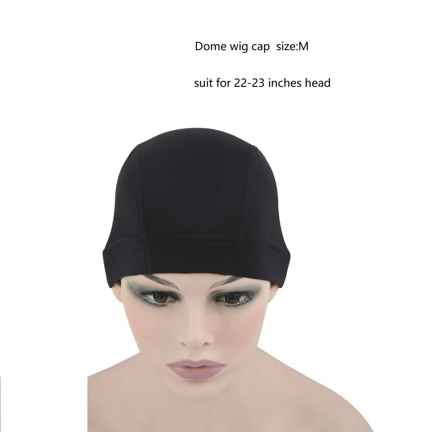 Bonnet de perruque breton en maille noire,bonnet de perruque extensible ...