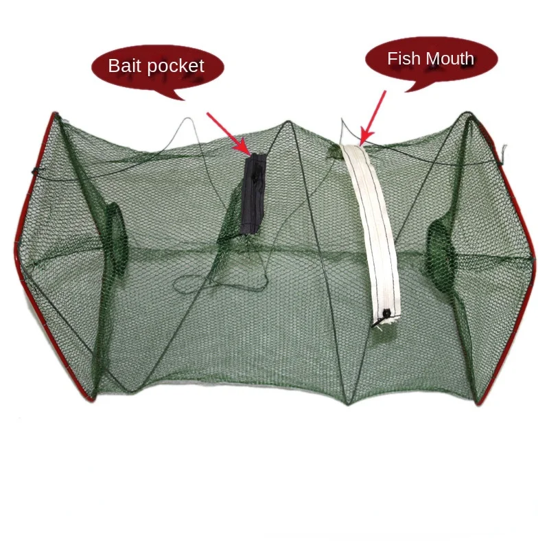 Foldable-Fishing-Cage-Net-Fish-Carp-Bait-Cage-Shrimp-Basket-Fish ...