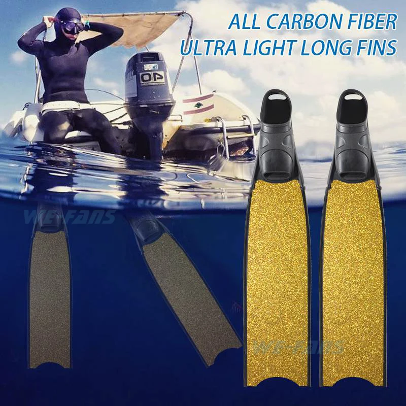 WE-FANS-Pure-Carbon-Fiber-Fins-Long-Freediving-Scuba-Diving-Fins-Free ...