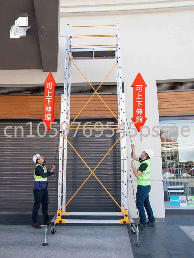 Aluminum-Alloy-Scaffold-Elevator-Folding-Mobile-Engineering-Ladder-High ...