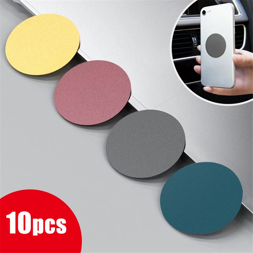 5-10-20PCS-Magnetic-Disk-Phone-Stand-Magnet-Metal-Plate-Car-Phone ...