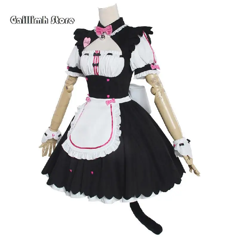 NEKOPARA Chocola Vanilla OVA Game Maid Vanilla Cosplay Costume Maid ...