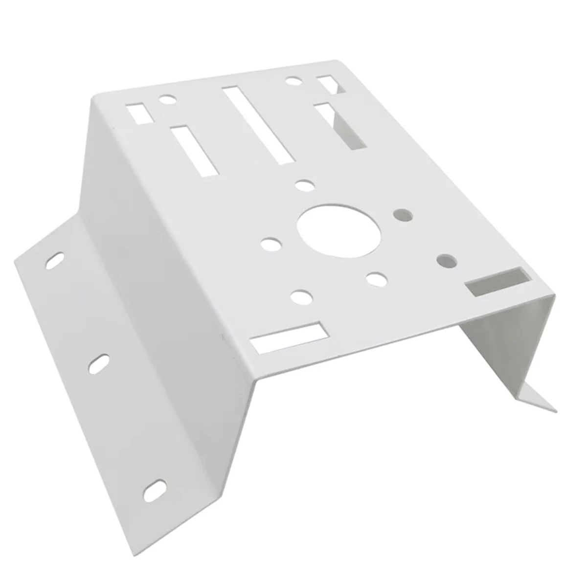 White Indoor Outdoor Cctv Camera Stand Holder 90 Degree Wall Mount ...