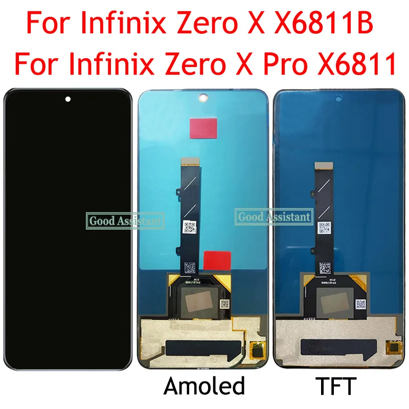 High Quality Tft Black 6.67 Inch For Infinix Zero X X6811b / Zero X Pro ...