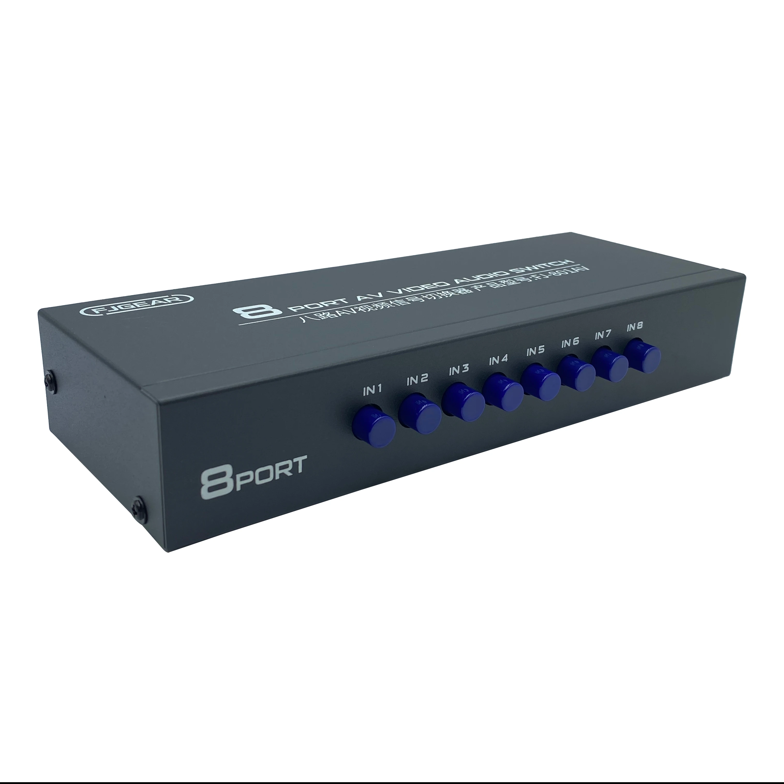 AV Switch Box 8 in 1 out AV Audio Video Signal Composite for HDTV LCD ...