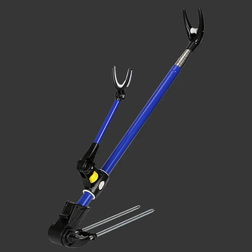 Fishing-Rod-Bracket-Stainless-Steel-Telescopic-Rod-Holder-Foldable-Anti ...
