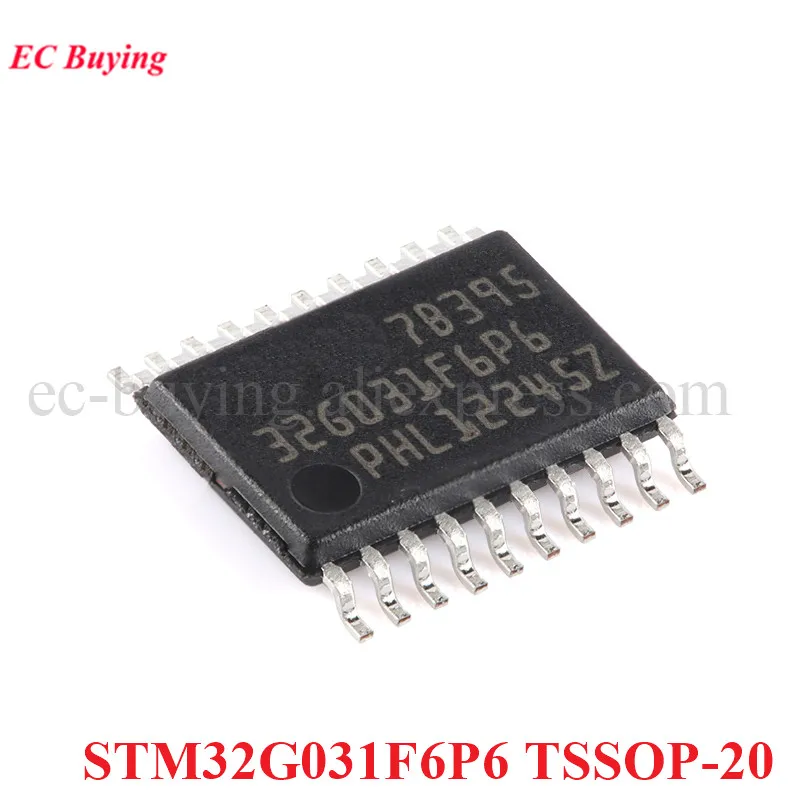 5Pcs-1pc-STM32G031F6P6-TSSOP-20-STM32G031-STM32-G031F6P6-STM32G-ARM-Cortex-M0-32-bit-MCU ...