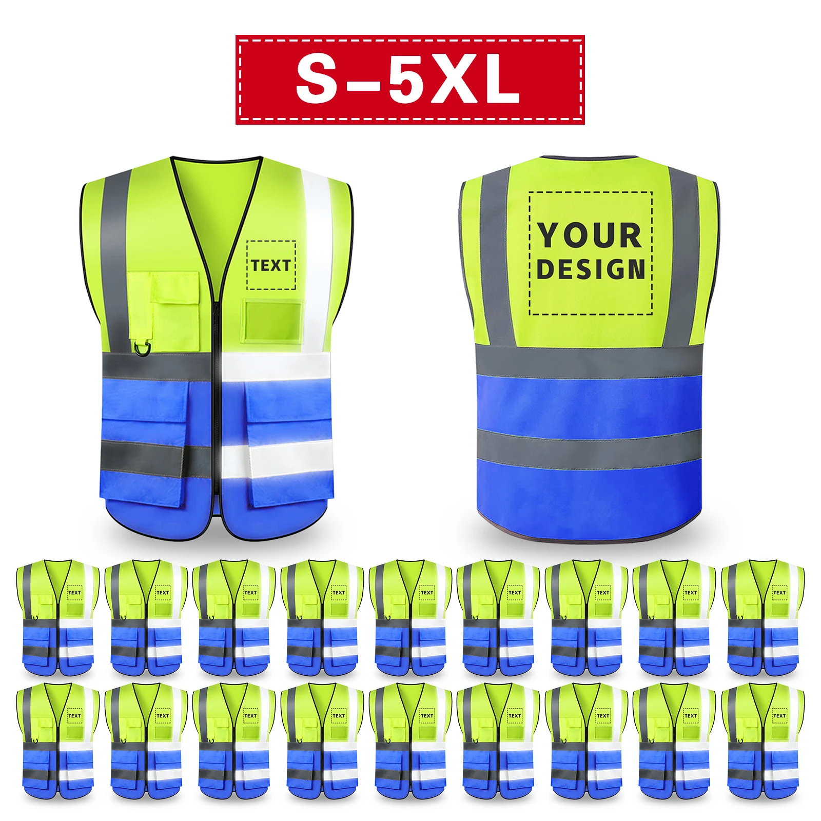 20-Pack-Custom-Logo-Safety-Vest-Construction-Work-Railway-Coal-Miners ...
