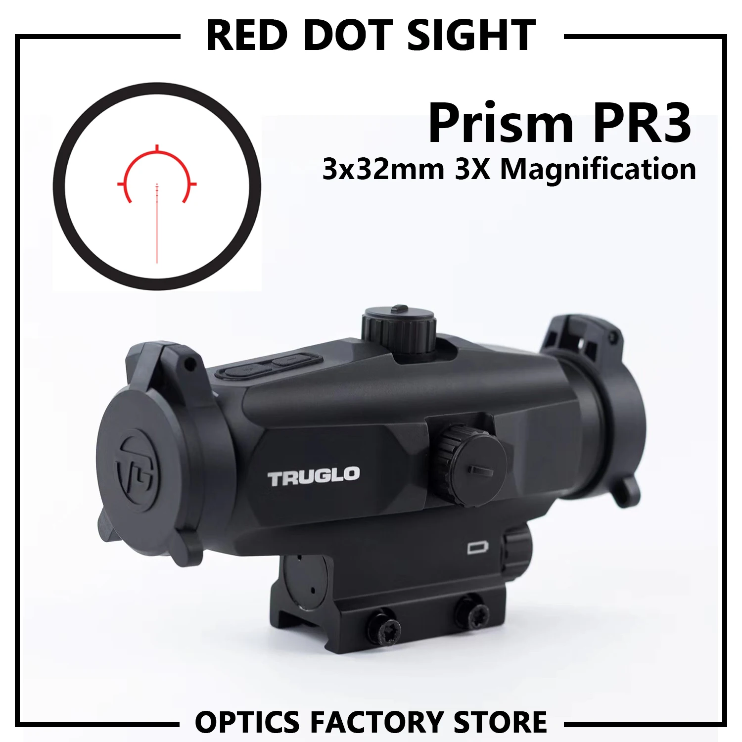 TRUGLO-Prism-PR3-3x32mm-3X-Magnification-Hunting-Tactical-Durable ...