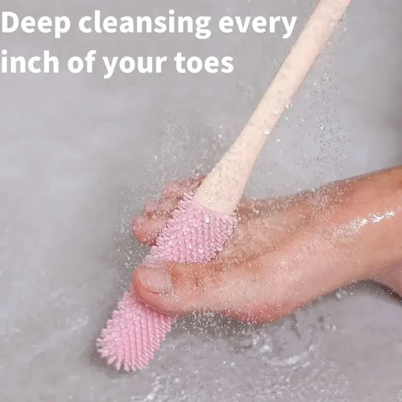 Toe-Gap-Cleaning-Brush-Multi-Functional-Simple-Long-Handle-Toe-Crevice ...