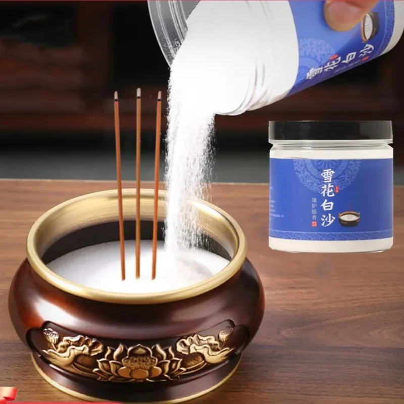 500g White Sand Incense Burner Filled Special Sand Insert Incense Stick ...