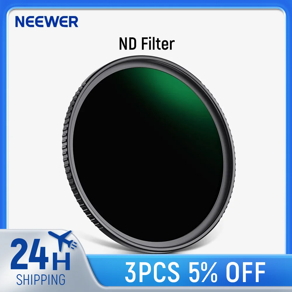NEEWER-40-5mm-ND-Filter-ND1000-10-Stops-Neutral-Density-Filter-Multi ...