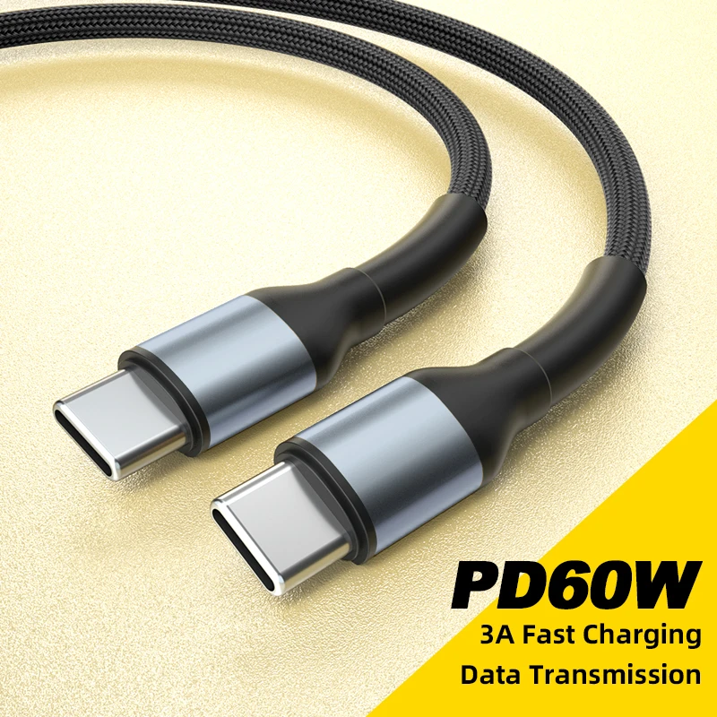 Pd Type C To Type C Cable 60w Fast Charging Cable Usb C To Usb C Cable ...