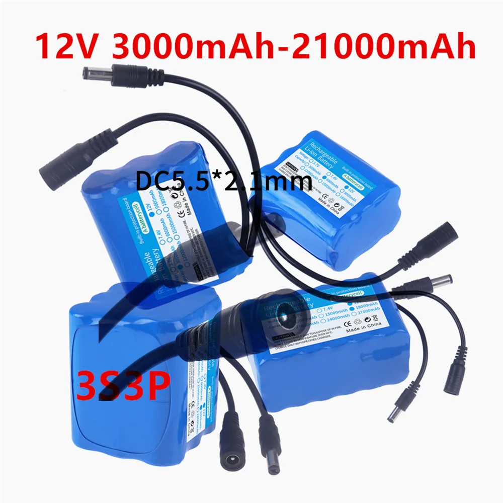 Batería de iones de litio 18650 de 12V, 3000MAh, 3s1p, 12V, 3Ah-21Ah ...
