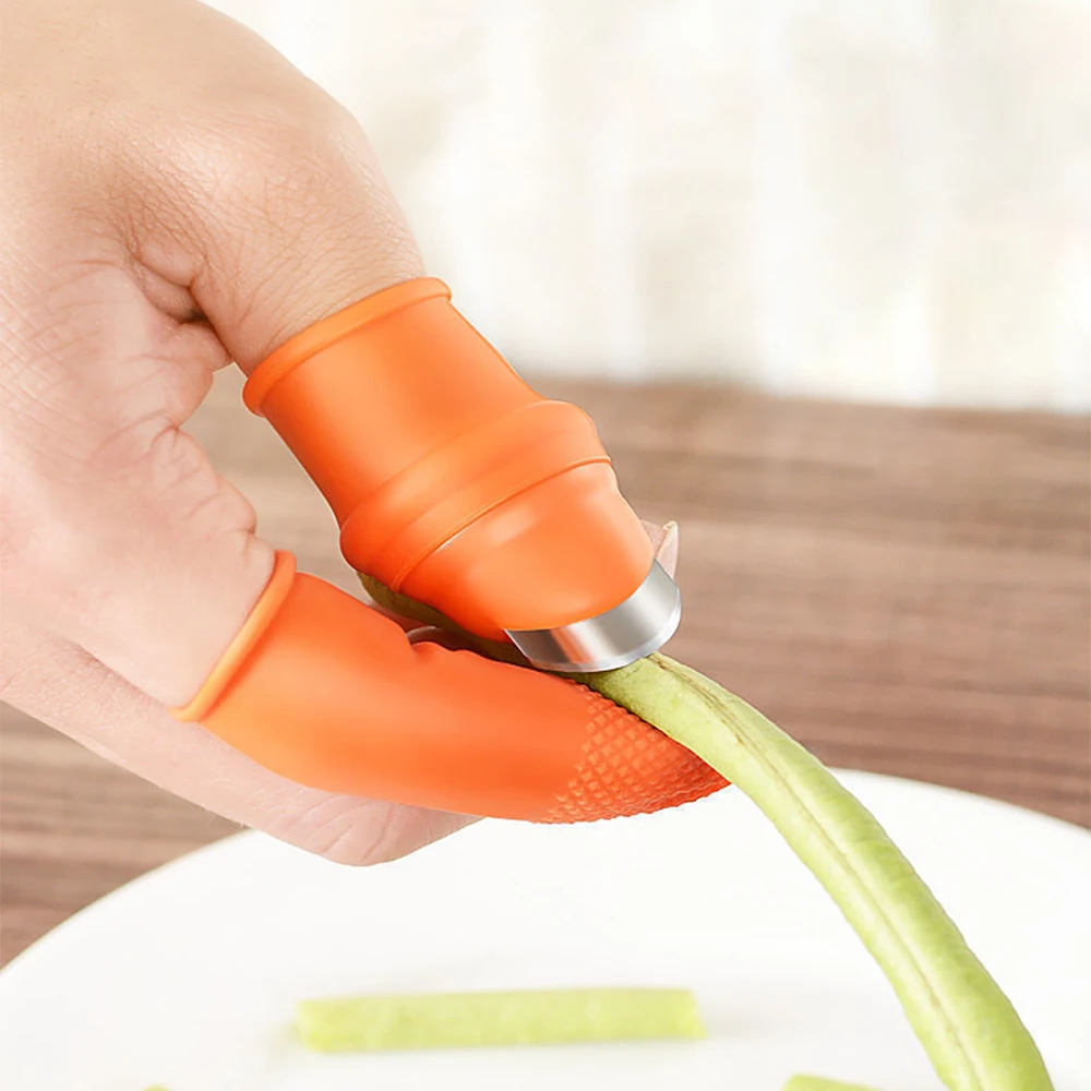 Finger-Protector-Silicone-Thumb-Knife-Protector-Gears-Cutting-Vegetable ...