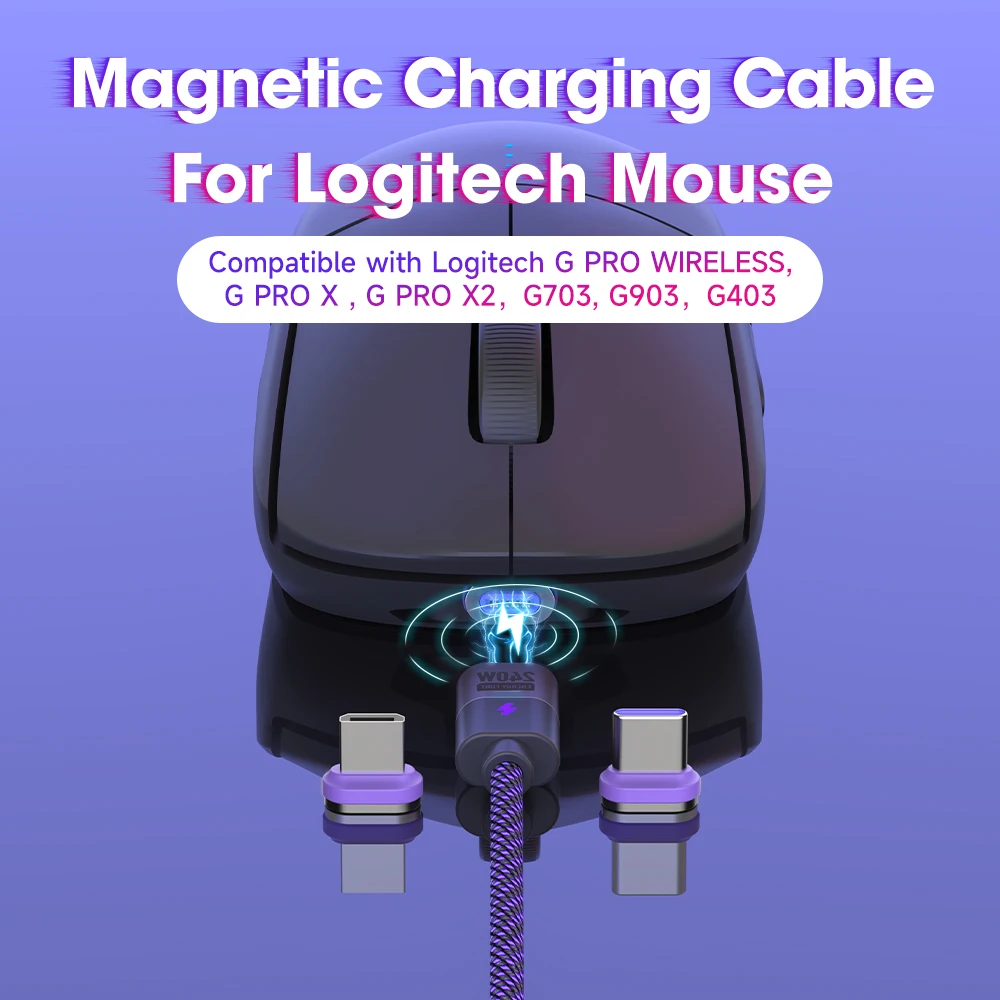 Magnetic-USB-Charging-Cable-for-Logitech-Mouse-Wired-Mouse-Cable-for ...