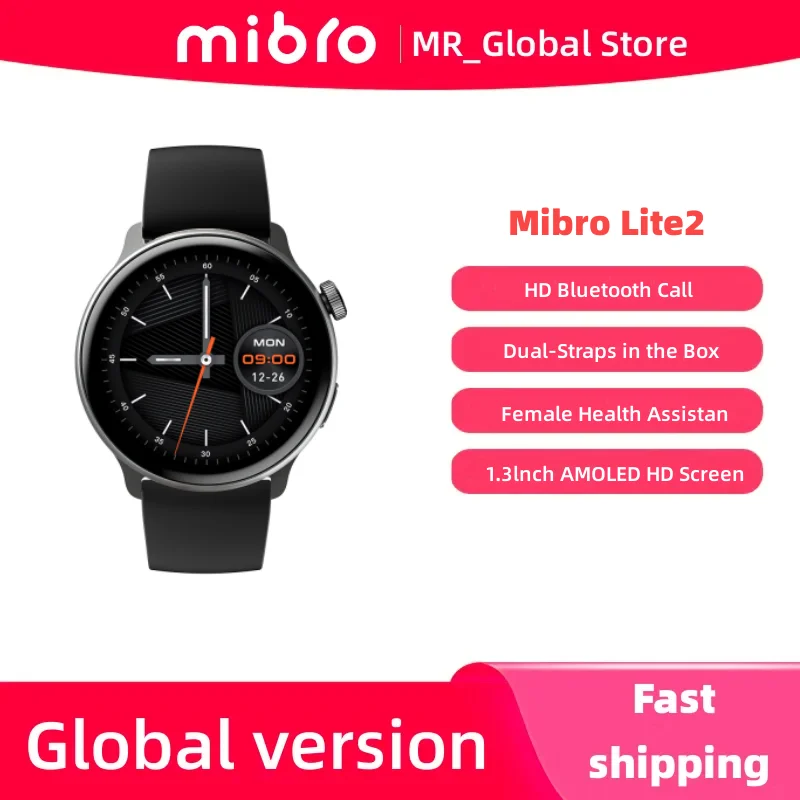 Mibro Lite2 Smartwatch Global Version HD Bluetooth Calling 1.3Inch ...
