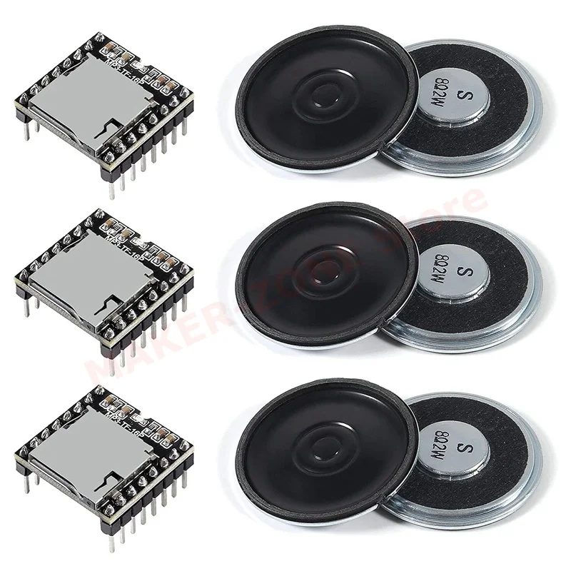 3Pcs-Mini-MP3-Player-Module-Dfplayer-Audio-Music-Modules-Voice-Decode ...