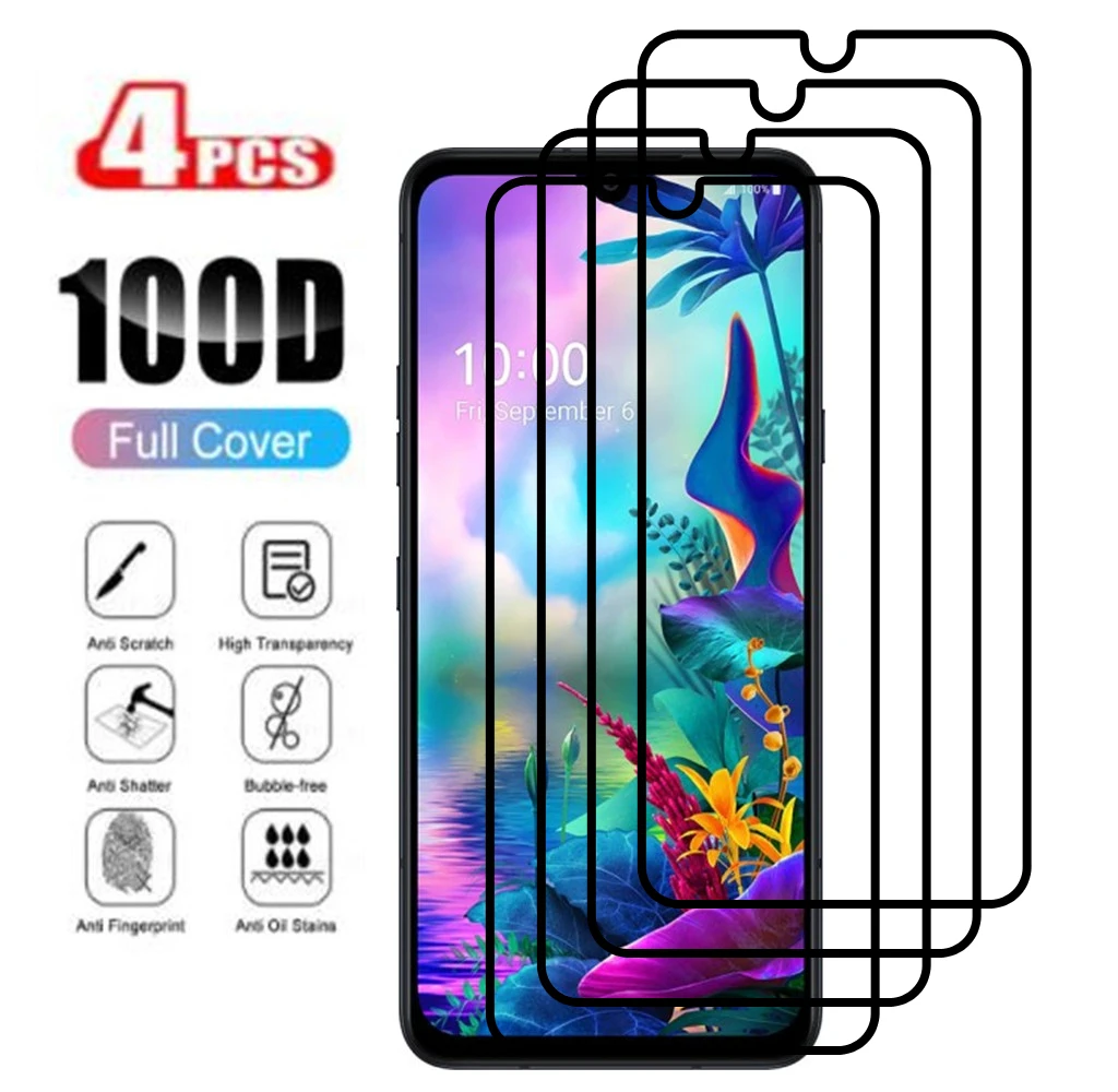 4pcs-9D-Tempered-Glass-For-LG-V50S-ThinQ-Full-Cover-Black-Protector ...