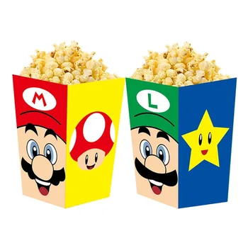 10pcs Super Mario Bros Popcorn Box Anime Popcorn Container Party ...