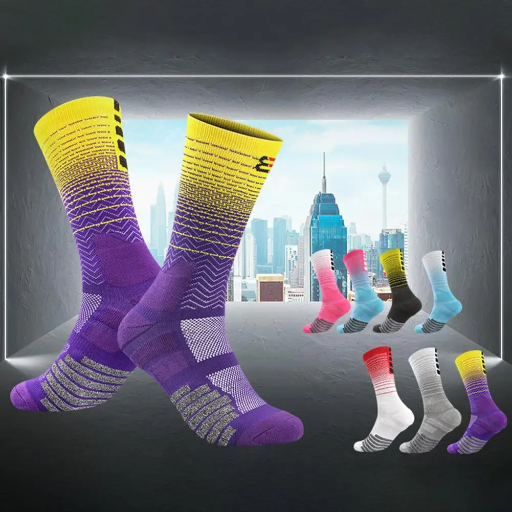 Nike Elite Socks Purple And Grey
