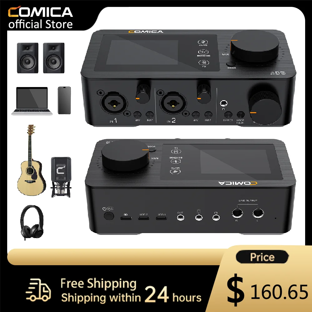 Comica LinkFlex AD5 Feature-packed Audio Interface for Recording ...