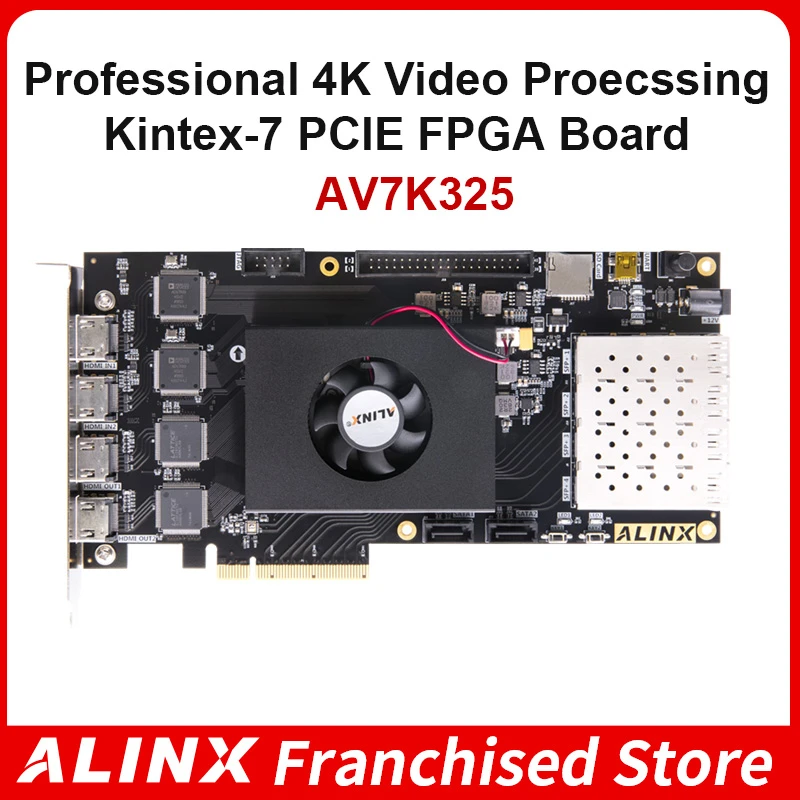 Alinx Av7k325: Xilinx Kintex-7 K7 7325 Xc7k325 4k Video Image Processing Pcie Accelerator Card ...