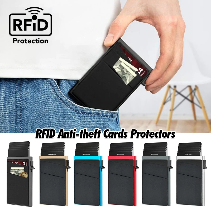 Anti-Theft-Cards-Protectors-Card-Holder-Minimalist-Smart-Wallet-Rfid ...