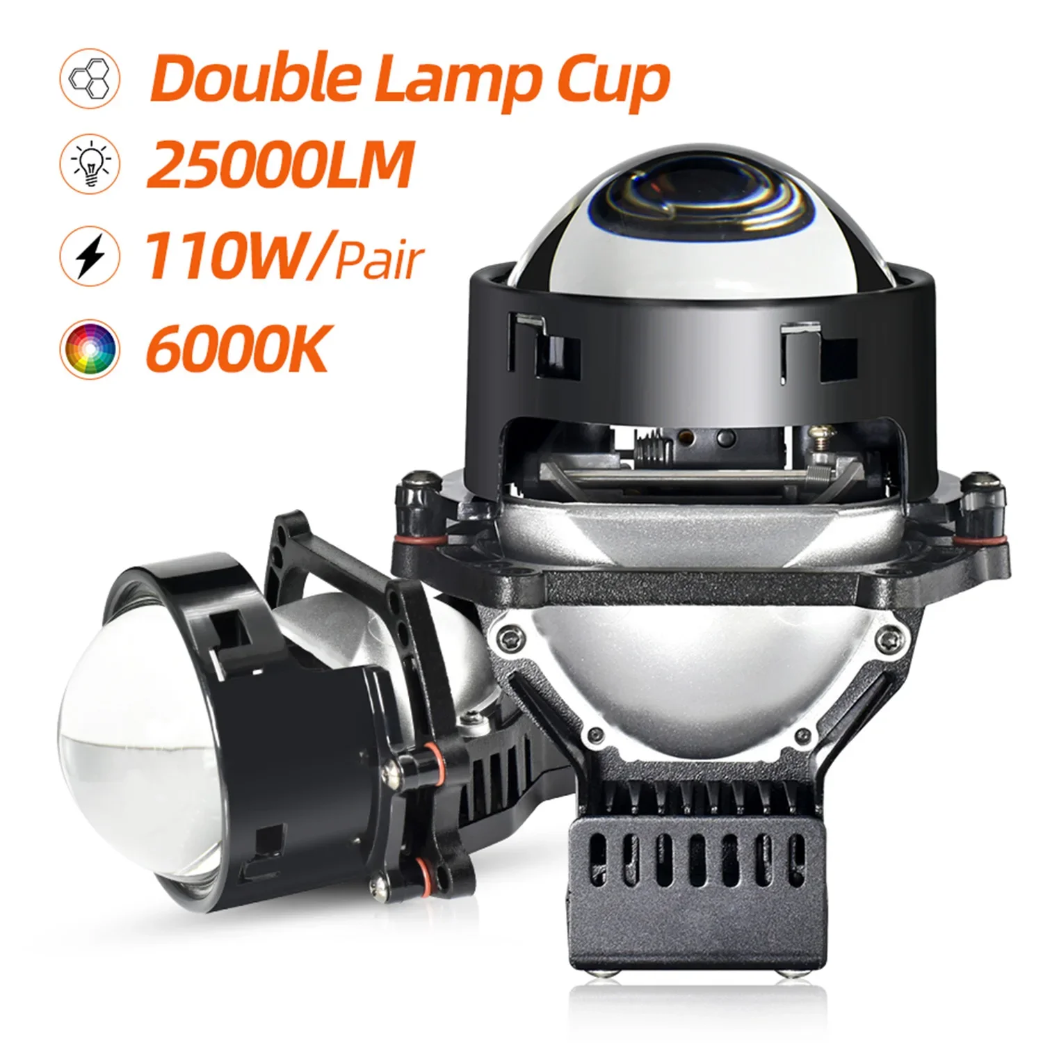 3-Inch-Bi-Lens-Laser-Projector-Lens-Headlight-Retrofit-Kit-110W-25 ...