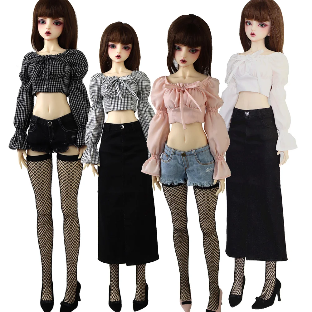 58-60cm-BJD-Doll-Clothes-1-3-DD-SD-Ball-Joint-Doll-Fashion-Plaid-shirts ...