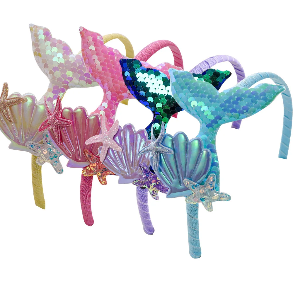 1pc-Mermaid-Tail-Head-Cross-Hair-band-Girl-s-Headband-for-Mermaid ...