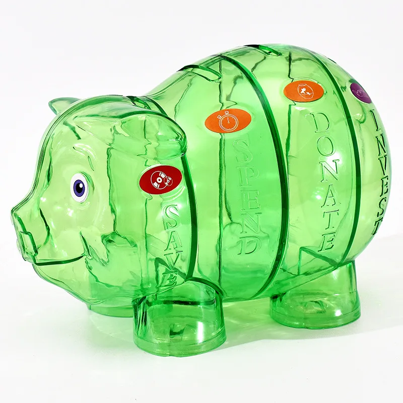 Green Piggy Bank Money