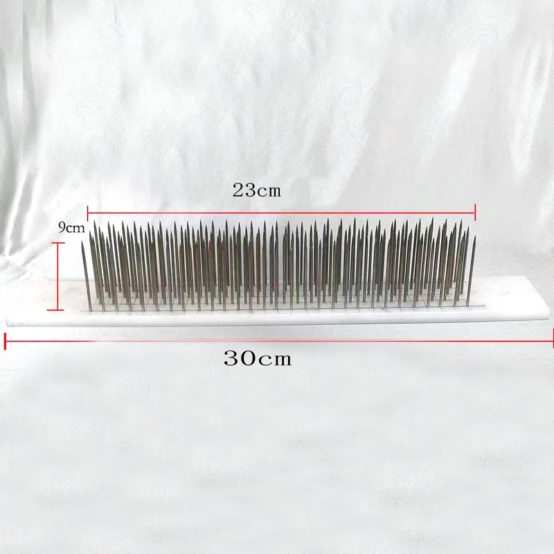1PC 30CM Length White Hair Hackle With 100 PCS Needle For Raw Hair ...