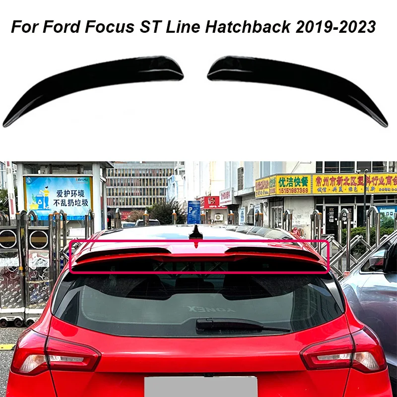 GLOSS-For-Ford-Focus-ST-Line-Hatchback-2019-2023-Car-Tail-Wings-Fixed ...