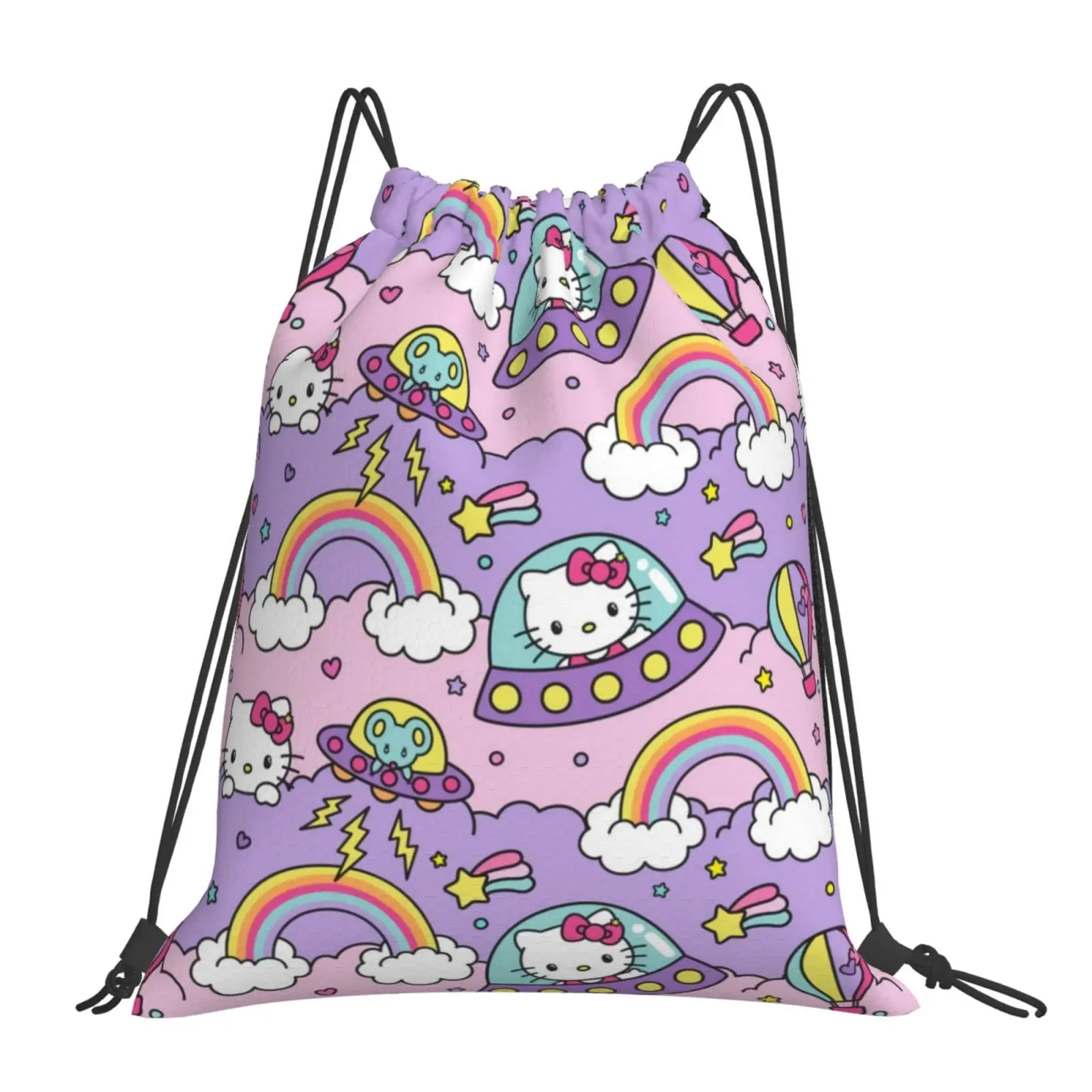 Anime-Drawstring-Backpack-Gym-Bag-for-Girls-Kids-Women-Cute-String-Bag ...