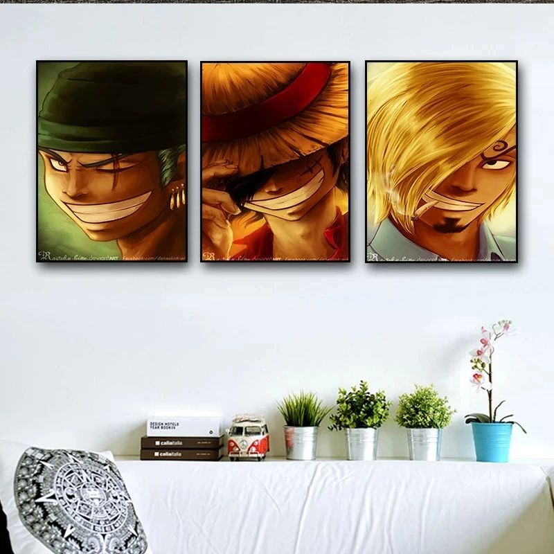 5D DIY Diamond Painting Kit Japanese Anime One Piece Luffy Diamond ...