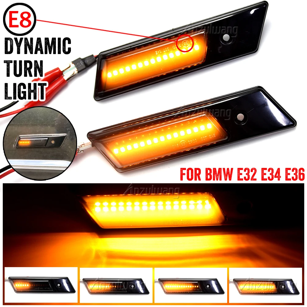 For BMW E32 E34 E36 1990 1996 M3 3 5 7 Series Led Dynamic Turn Signal ...