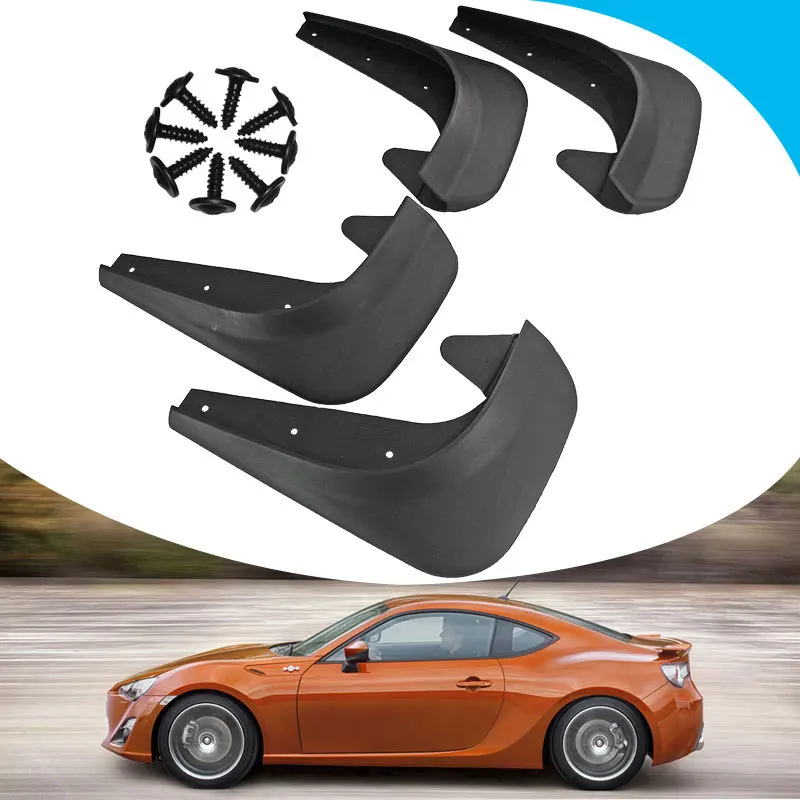 PP-Mudguards-For-Universal-Compact-Car-4pcs-Thick-Polypropylene-Mud ...