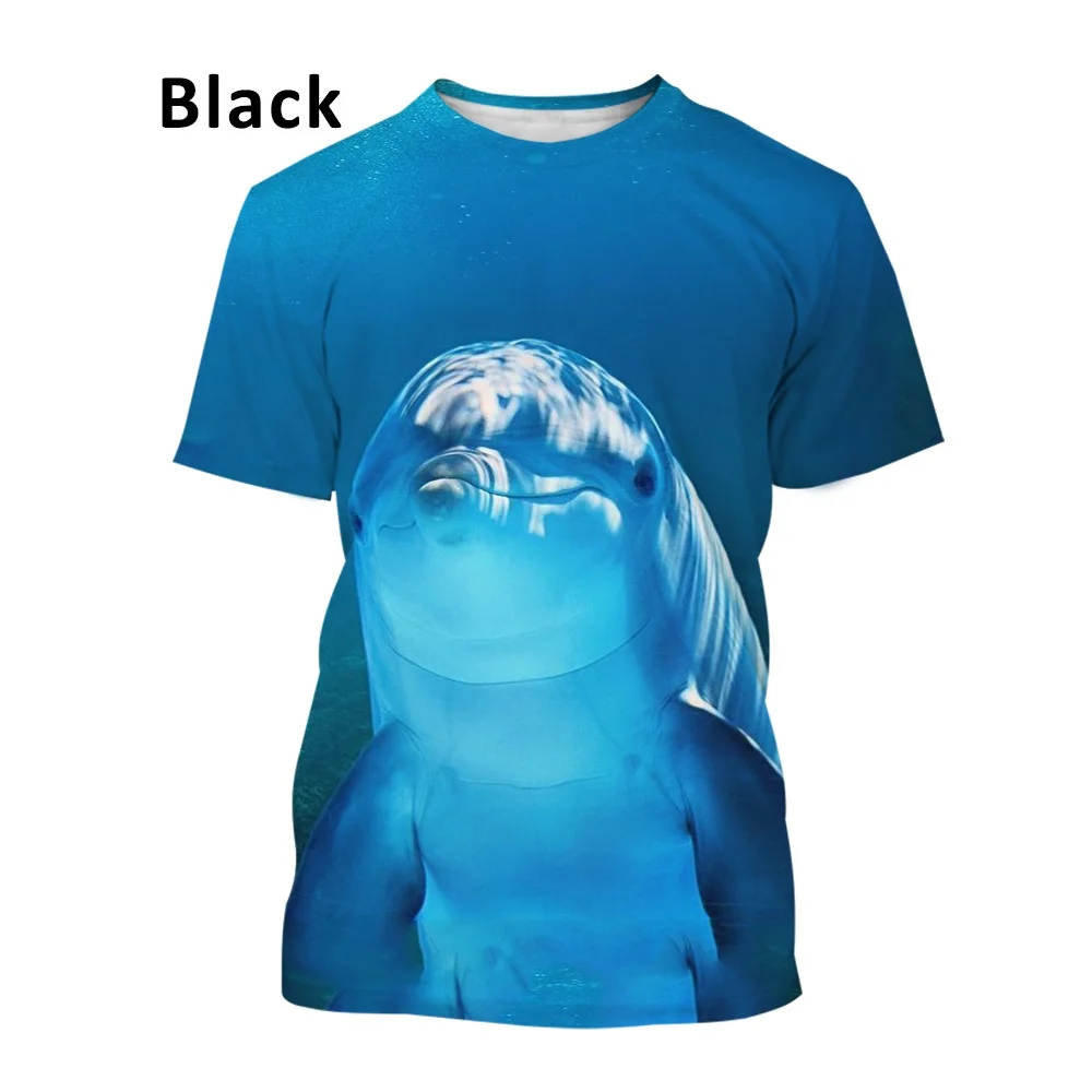 Men-Women-Animal-Short-Sleeve-Hip-Hop-Top-New-Fashion-3D-Printed-Sea ...