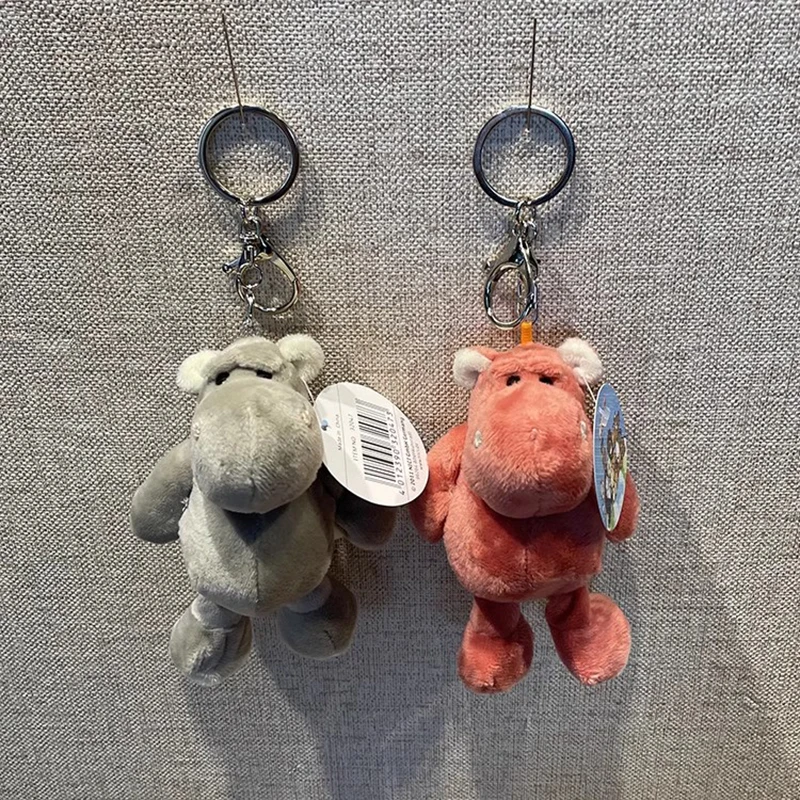 Big Eyes Hippo Brother Pendant Bag Decoration Plush Toy Cartoon Animal ...