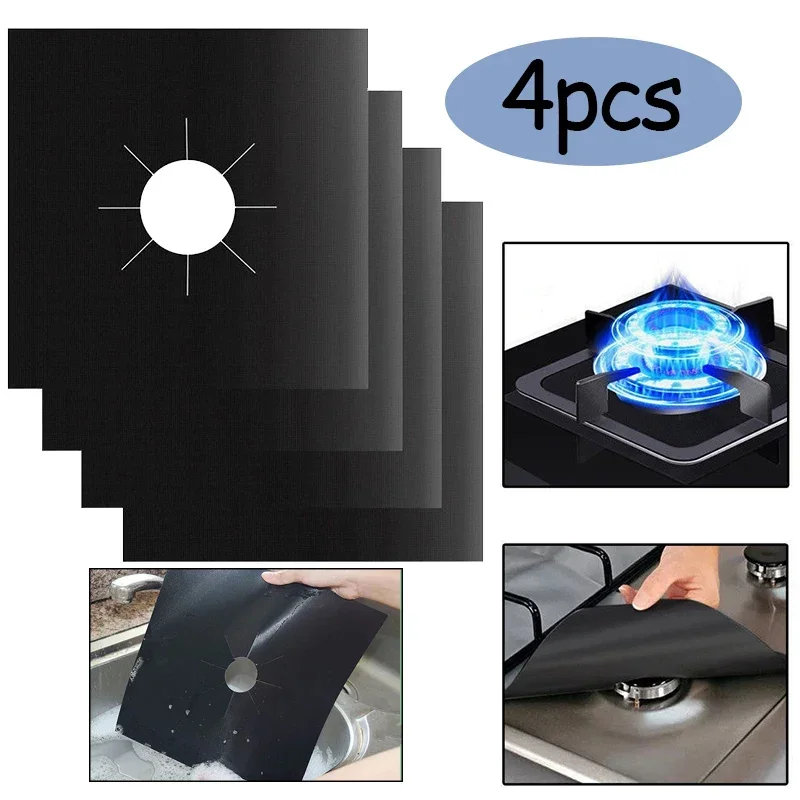 1-4PC-Kitchen-Accessories-Mat-Cooker-Cover-Stove-Protector-Cover-Liner ...