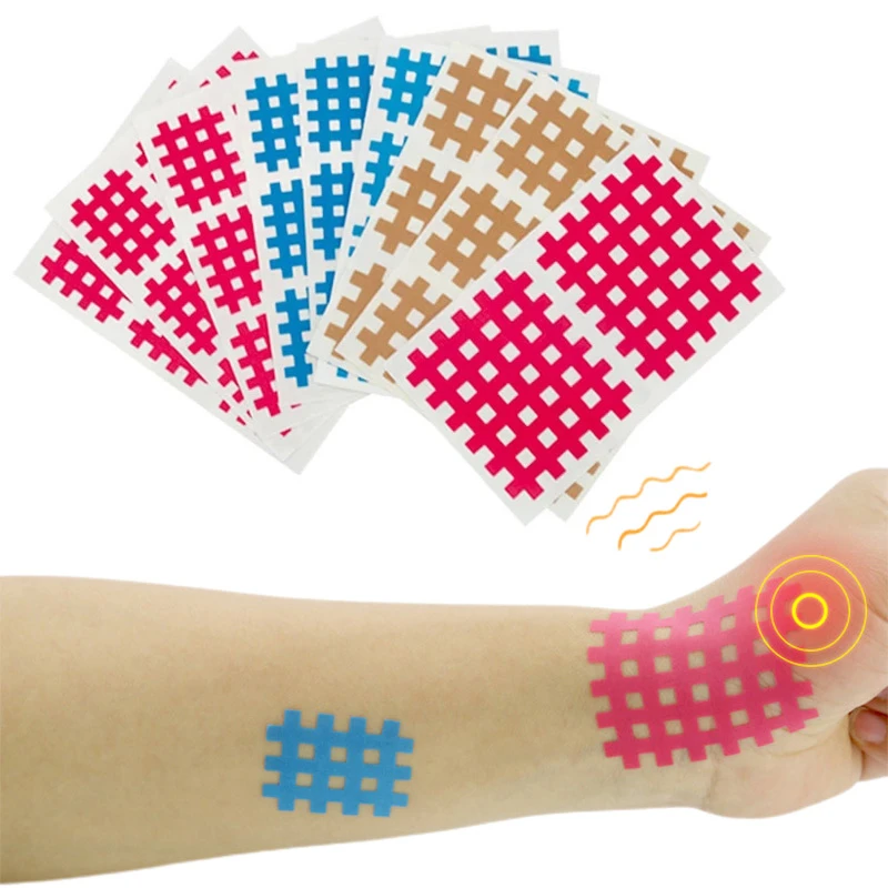 1 Piece 2/6/8/9 Stickers Cross Kinesiology Tape Pain Relief Stickers ...