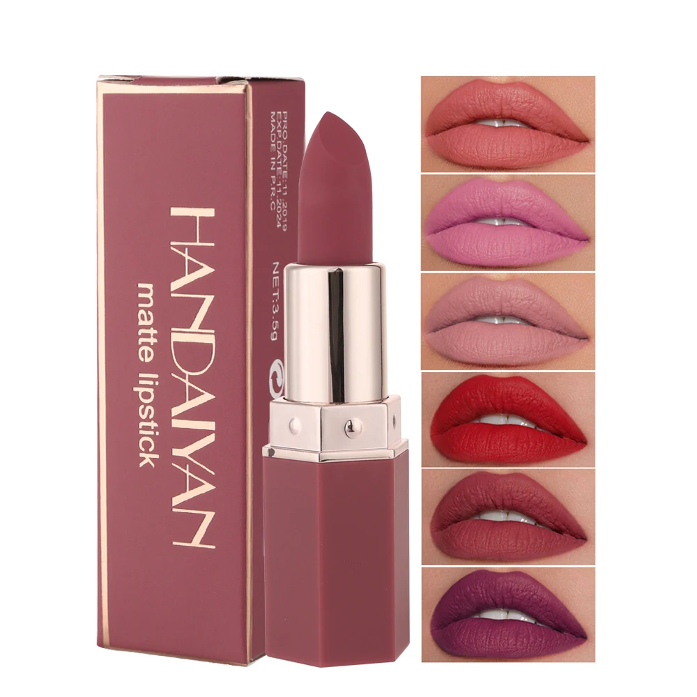 HANDAIYAN-6-Shades-Matte-Matte-Lipstick-Velvet-Easy-Tinting-Long-Wear ...