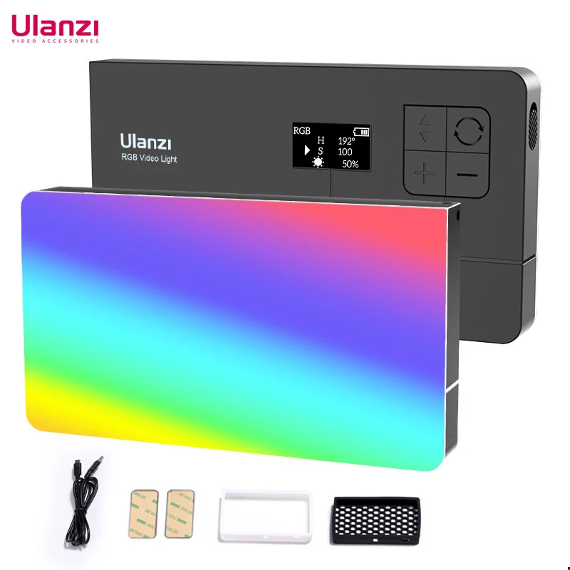 Ulanzi Bolso Luz de preenchimento RGB LED Painel Luz, Honeycomb Fotografia Camera Luzes, LT002 ...