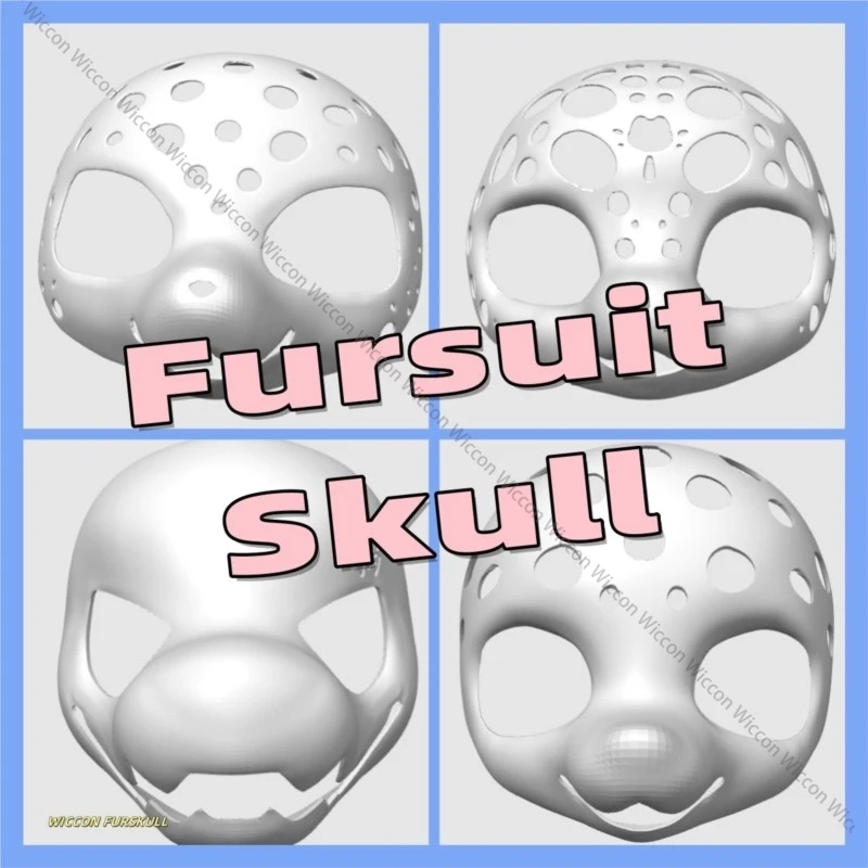 Kemono-Western-Kig-Fursuit-Mask-Skull-Furry-Kig-Animal-Cute-Halloween ...