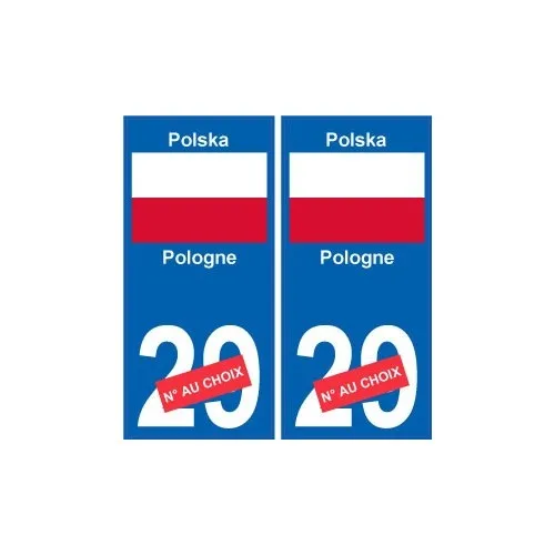 Poland-Polska-sticker-number-department-to-choice-auto-license-plate ...