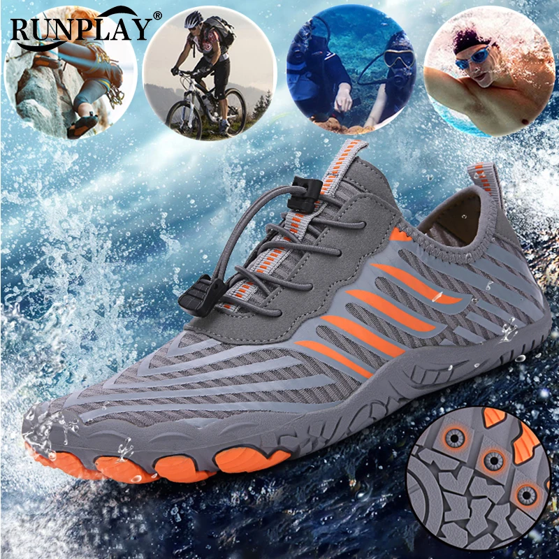 Men-Women-Water-Shoes-Aqua-Shoes-Drainage-Beach-Sports-Swim-Sandals ...